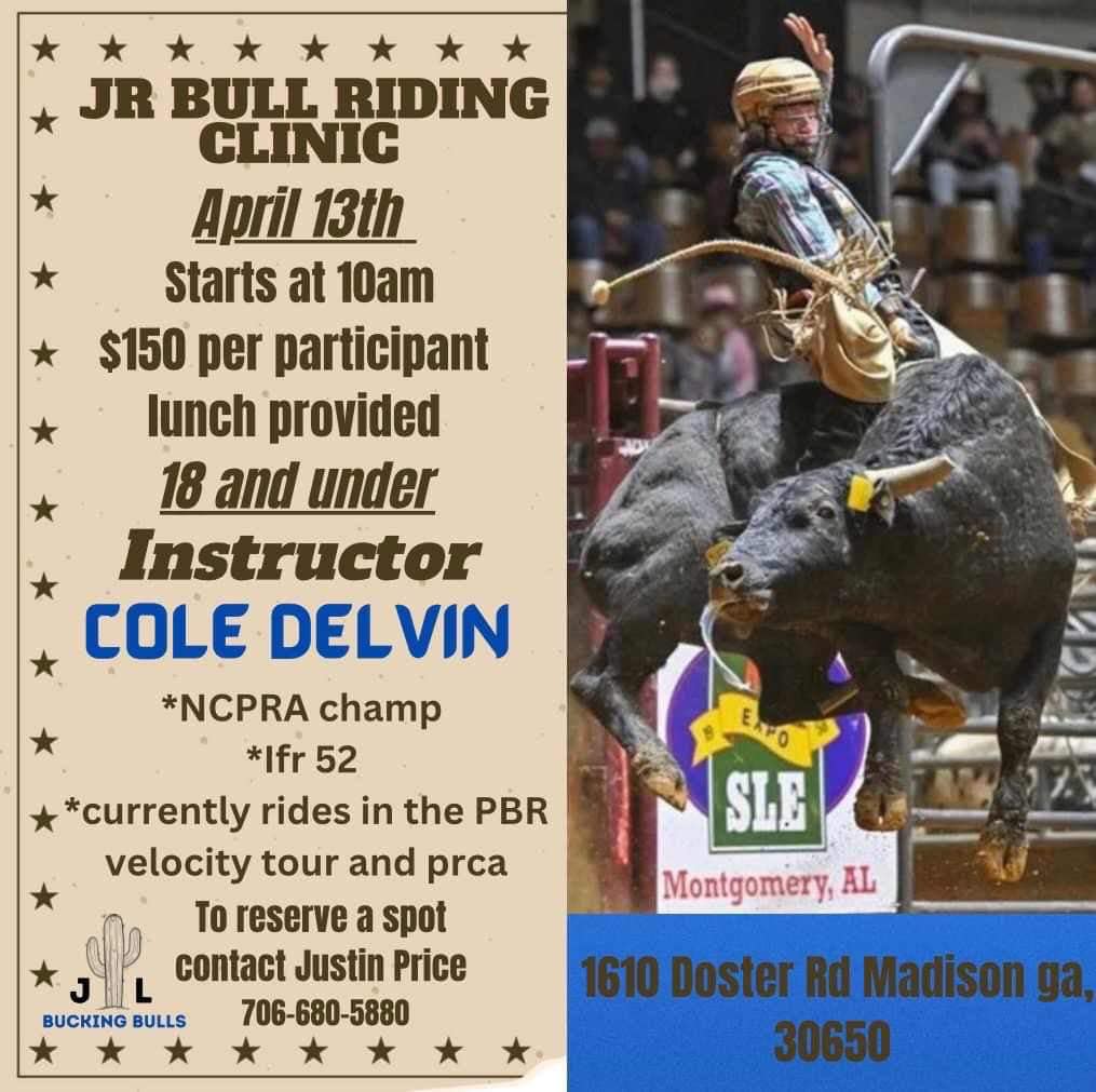 Upcoming Bull Riding Clinics – Dare To Be A Cowboy